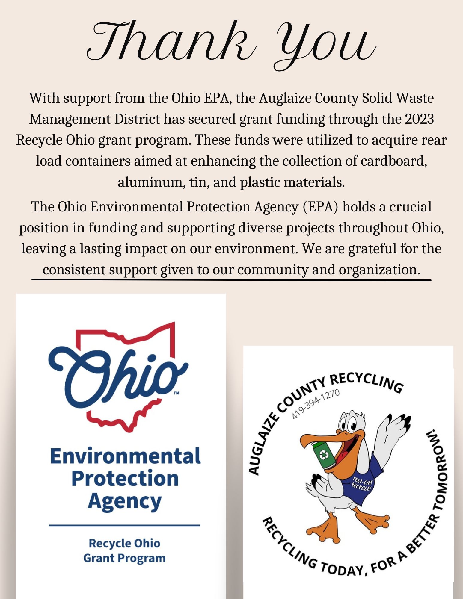 Recycling & Solid Waste | Auglaize County